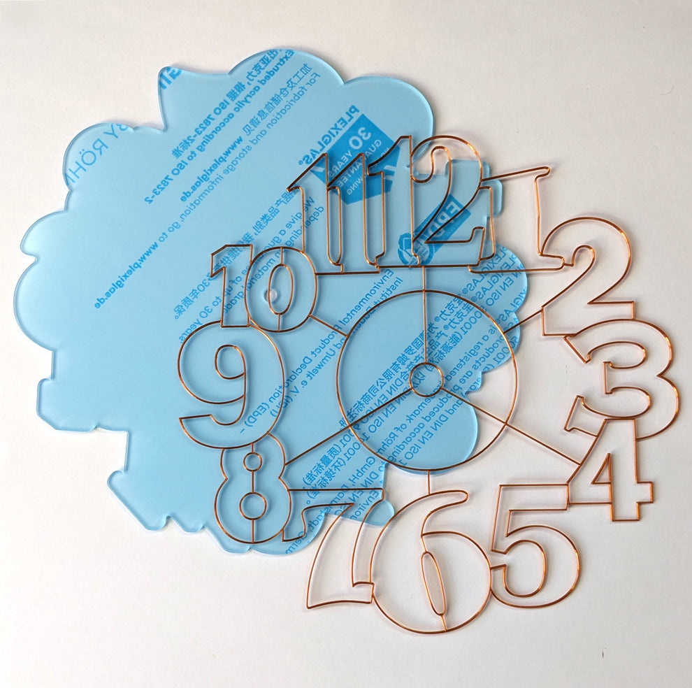 Clock Resin Art Template – pourawayfluidarts