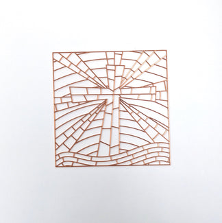 6x6 Inch Cross Pattern – pourawayfluidarts